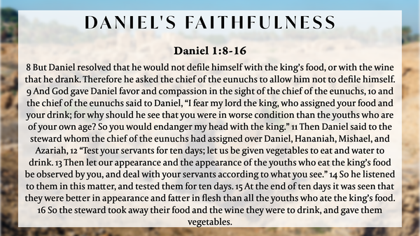 God is in control: Daniel Study (Part 1)